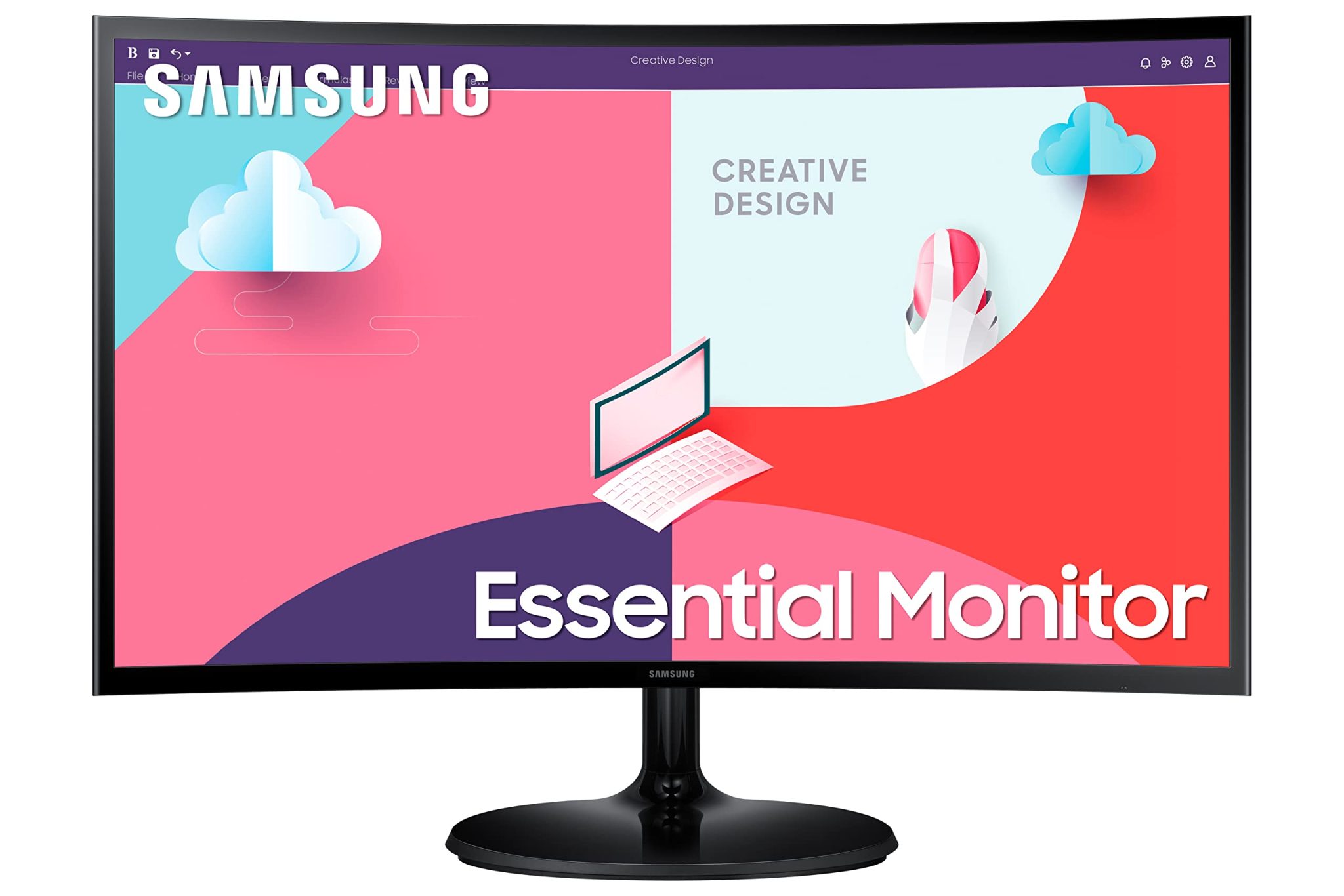 MONITOR SAMSUNG LS24C360 CURVO VA 1920X1080 75HZ 24″ WIDEESCREEN – RGV ...