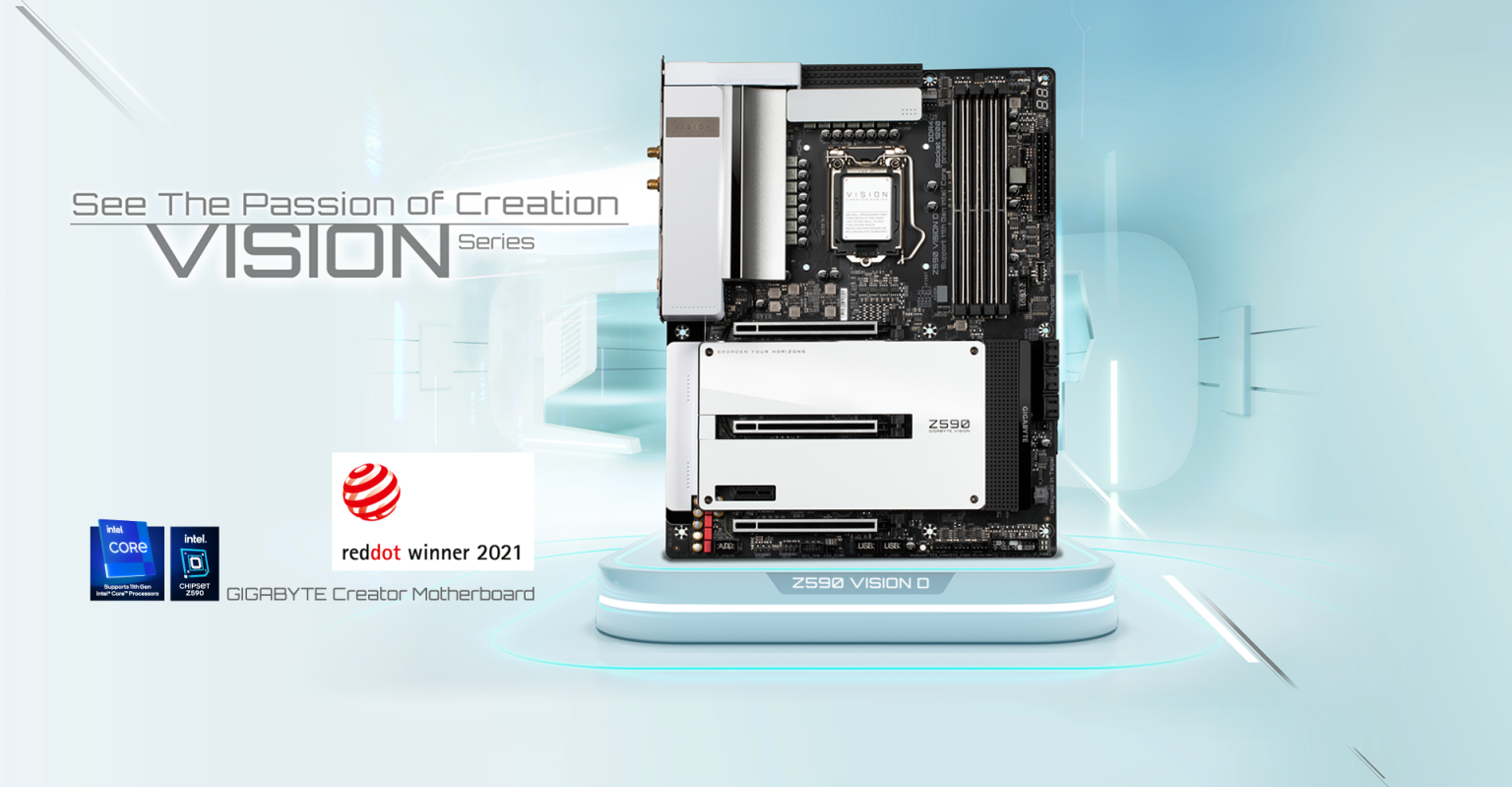 MOTHERBOARD GIGABYTE Z590 VISION D ( Z590 VISION D ) LGA 1200 BOX – RGV ...